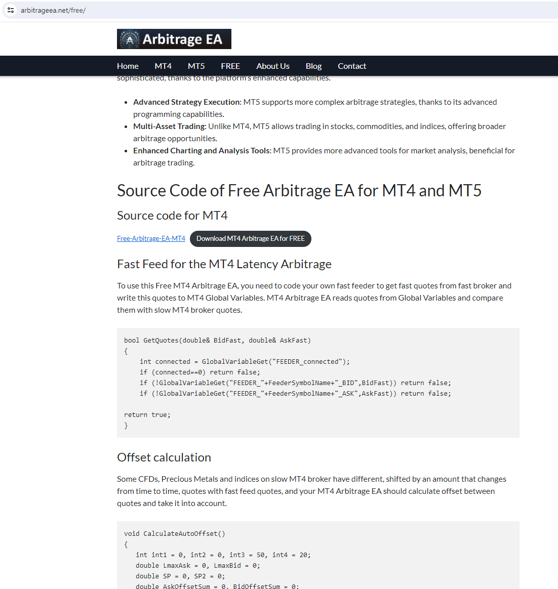 Free MT4 EA from ArbitrageEA.net: Elevating Trading to New Heights ...